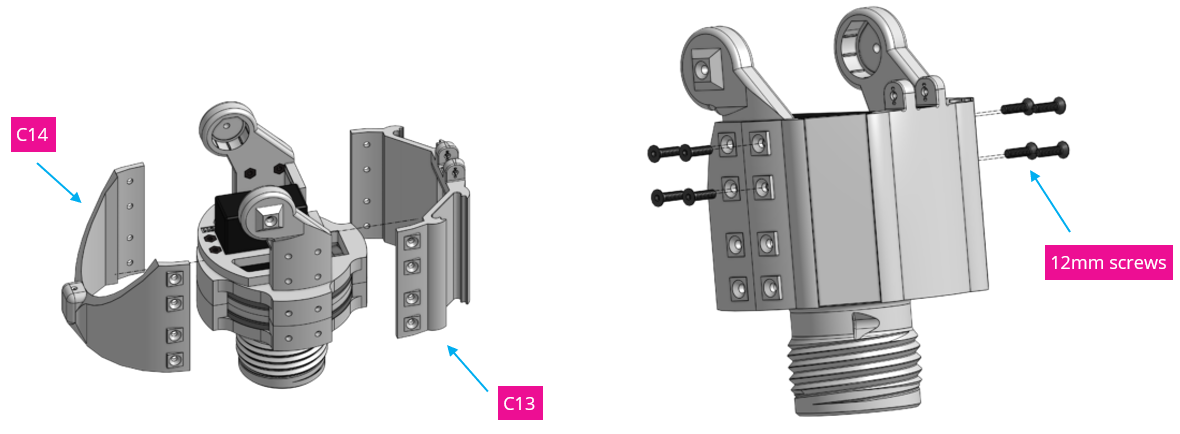 How to build pib´s elbow - pib | The 3D Printable Robot