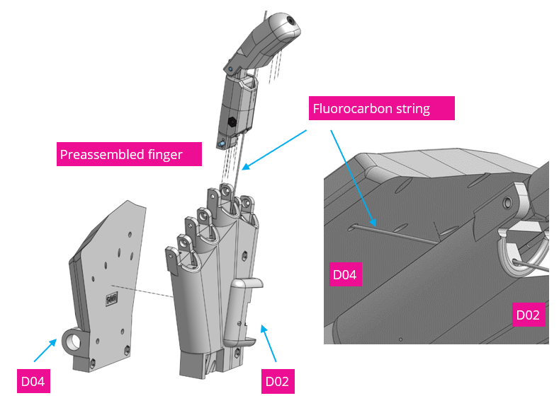 How to build pib´s hand and thumb - pib | The 3D Printable Robot