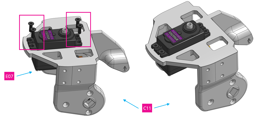 How to build pib´s elbow - pib | The 3D Printable Robot