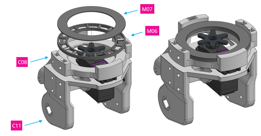 How to build pib´s elbow - pib | The 3D Printable Robot