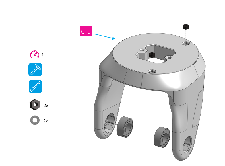 How to build pib´s elbow - pib | The 3D Printable Robot