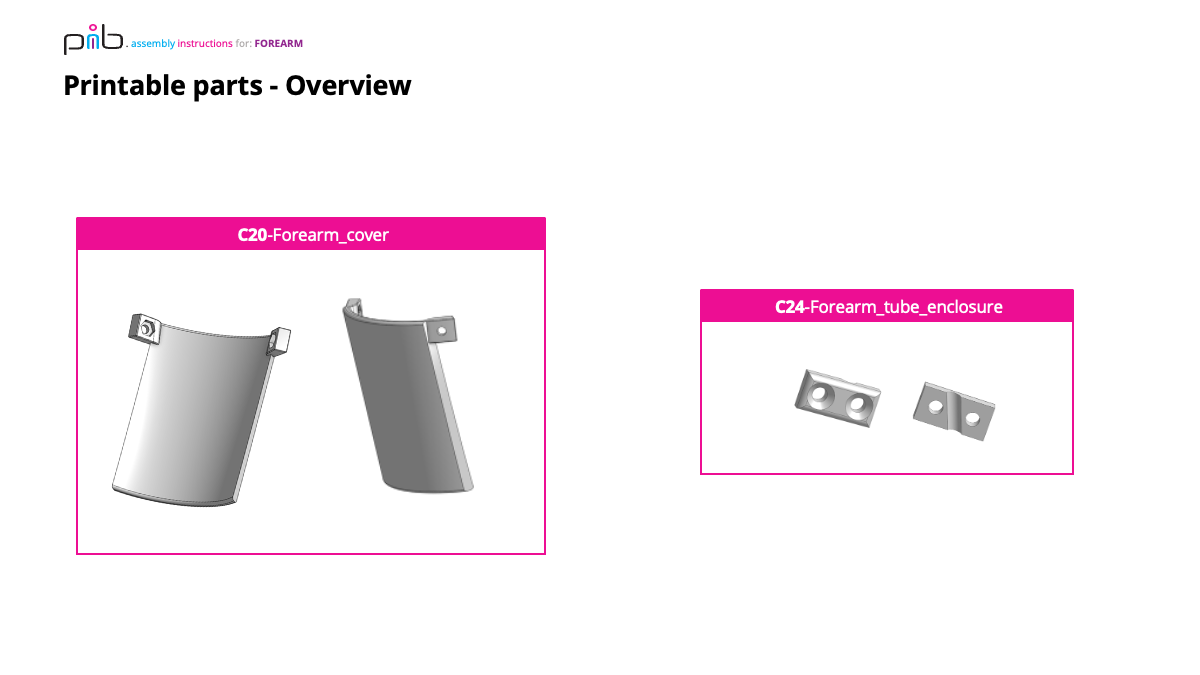 Step 2c: Build pib's forearm - pib | The 3D Printable Robot