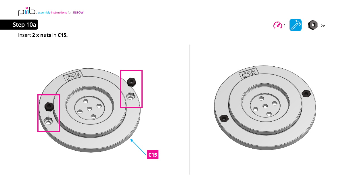 How to build pib's elbow - pib | The 3D Printable Robot