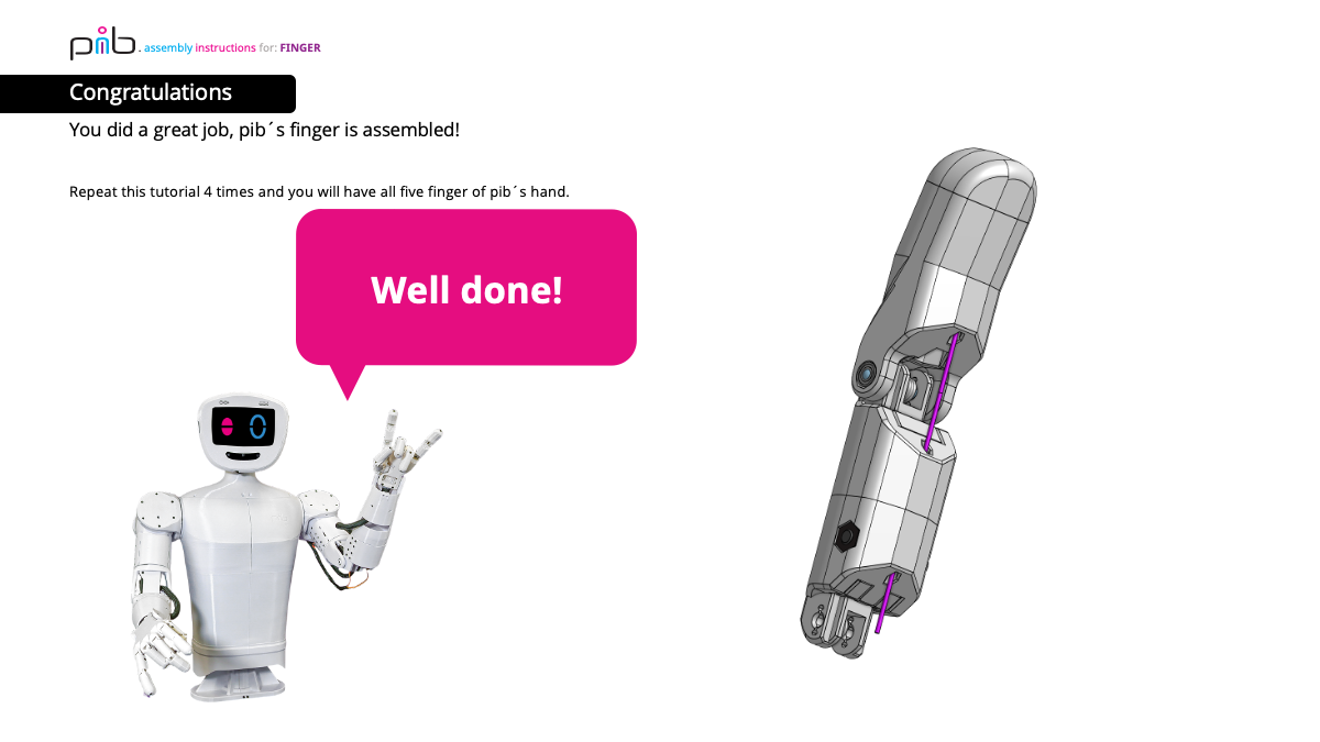 Step 2a: Build pib's finger - pib | The 3D Printable Robot