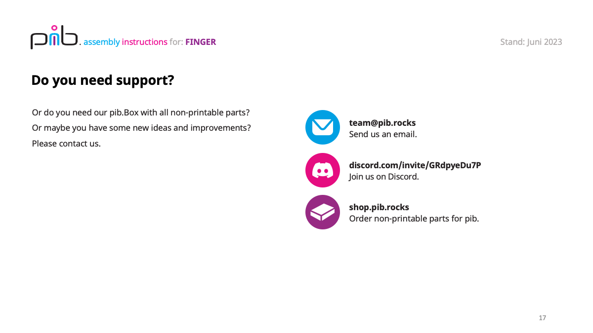 Step 2a: Build pib's finger - pib | The 3D Printable Robot