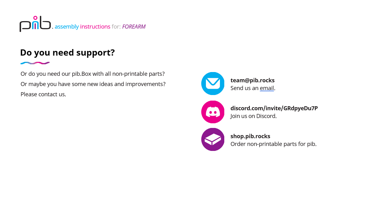 Step 2c: Build pib's forearm - pib | The 3D Printable Robot