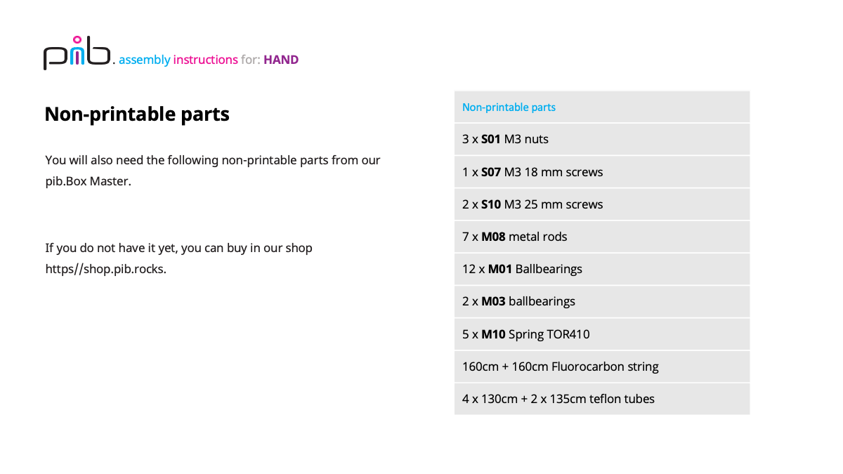 Step 2b: Build pib's hand - pib | The 3D Printable Robot