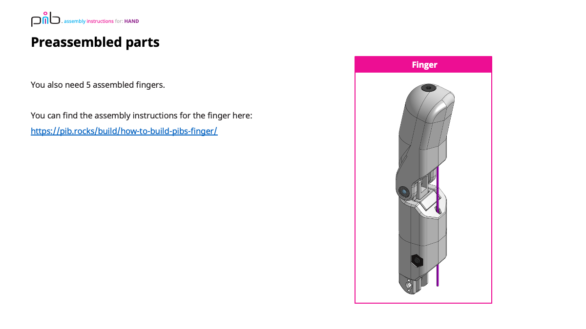 Step 2b: Build pib's hand - pib | The 3D Printable Robot