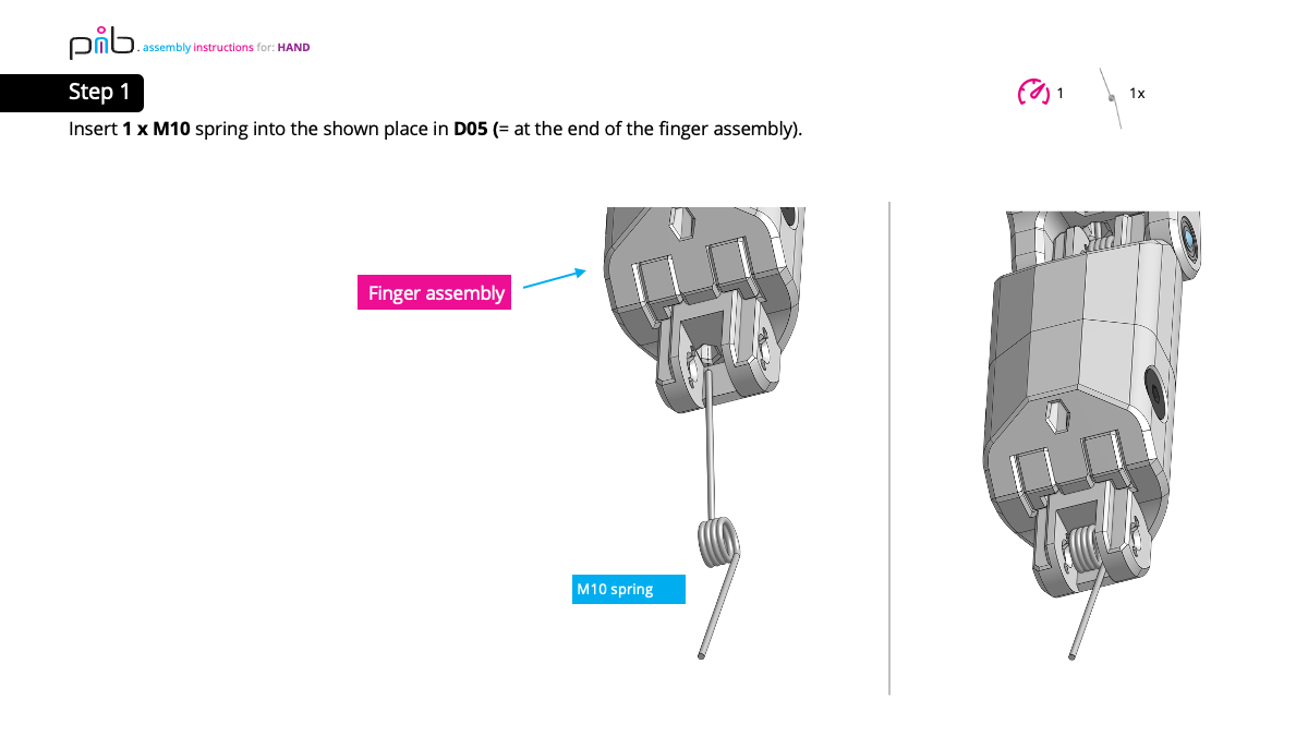 Step 2b: Build pib's hand - pib | The 3D Printable Robot