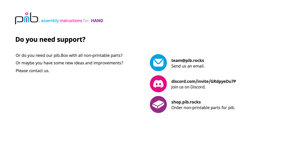 Step 2b: Build pib's hand - pib | The 3D Printable Robot