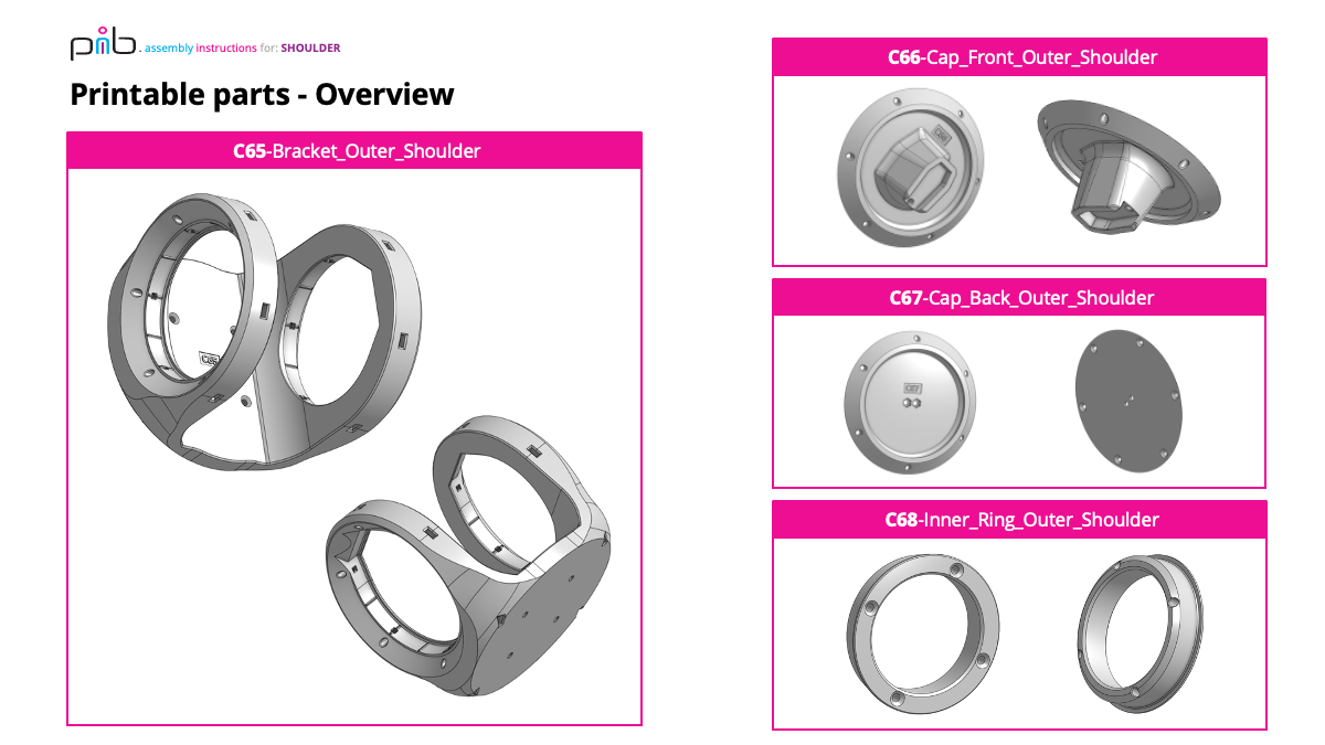 Step 4: Build pib's shoulder - pib | The 3D Printable Robot